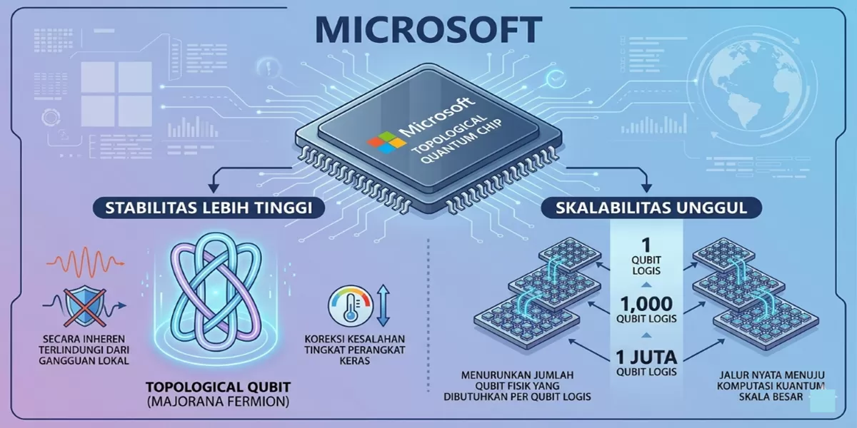 Quantum Microsoft Meledak! Topological Qubit Diklaim Jadi Kunci ...